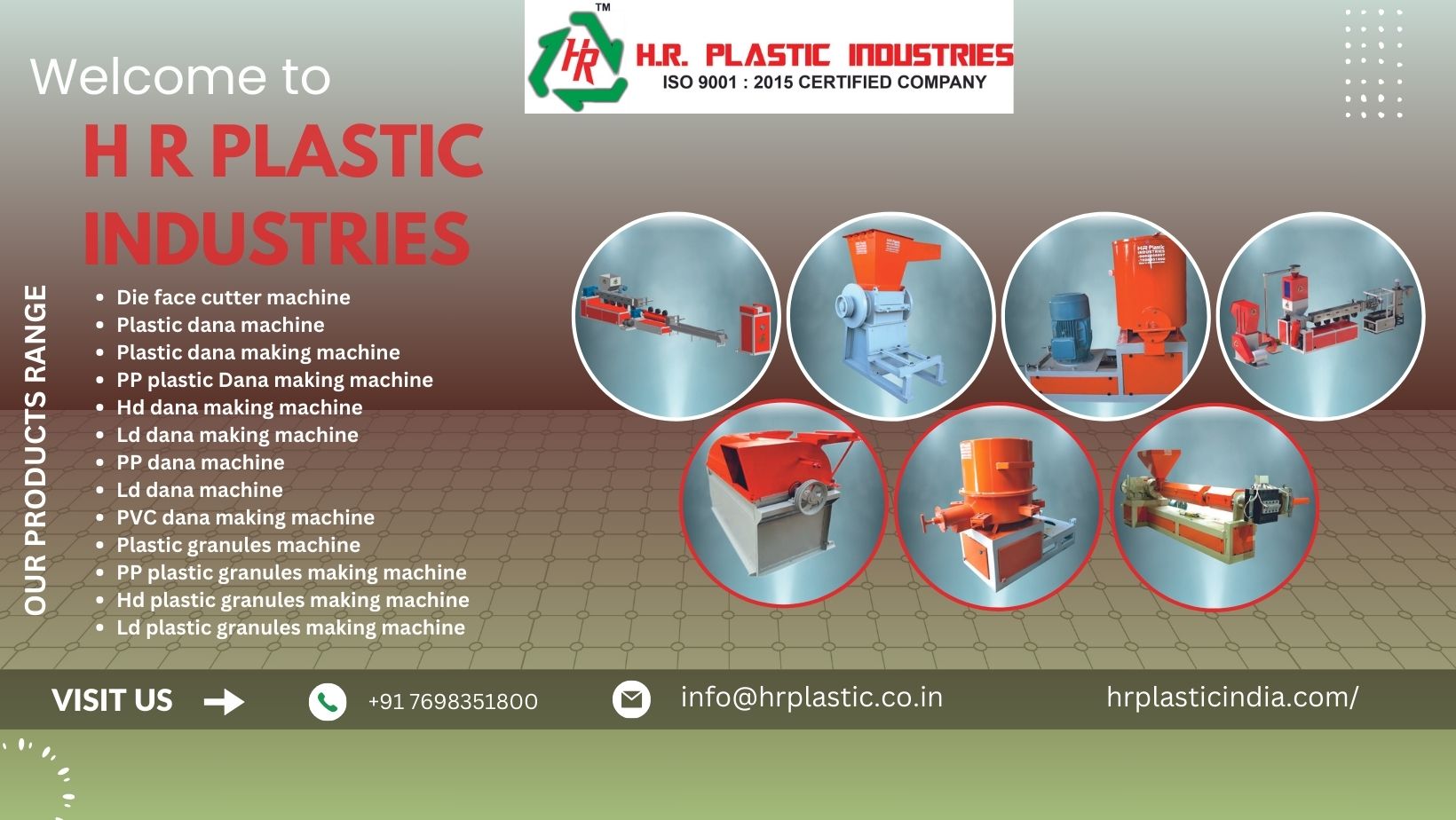 Plastic Recycling Plant Supplier in India - H.R. PLASTIC INDUSTRIES